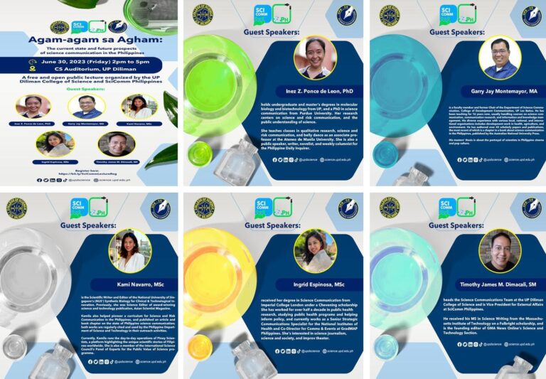 Agam-agam sa Agham: The current and future prospects of science ...
