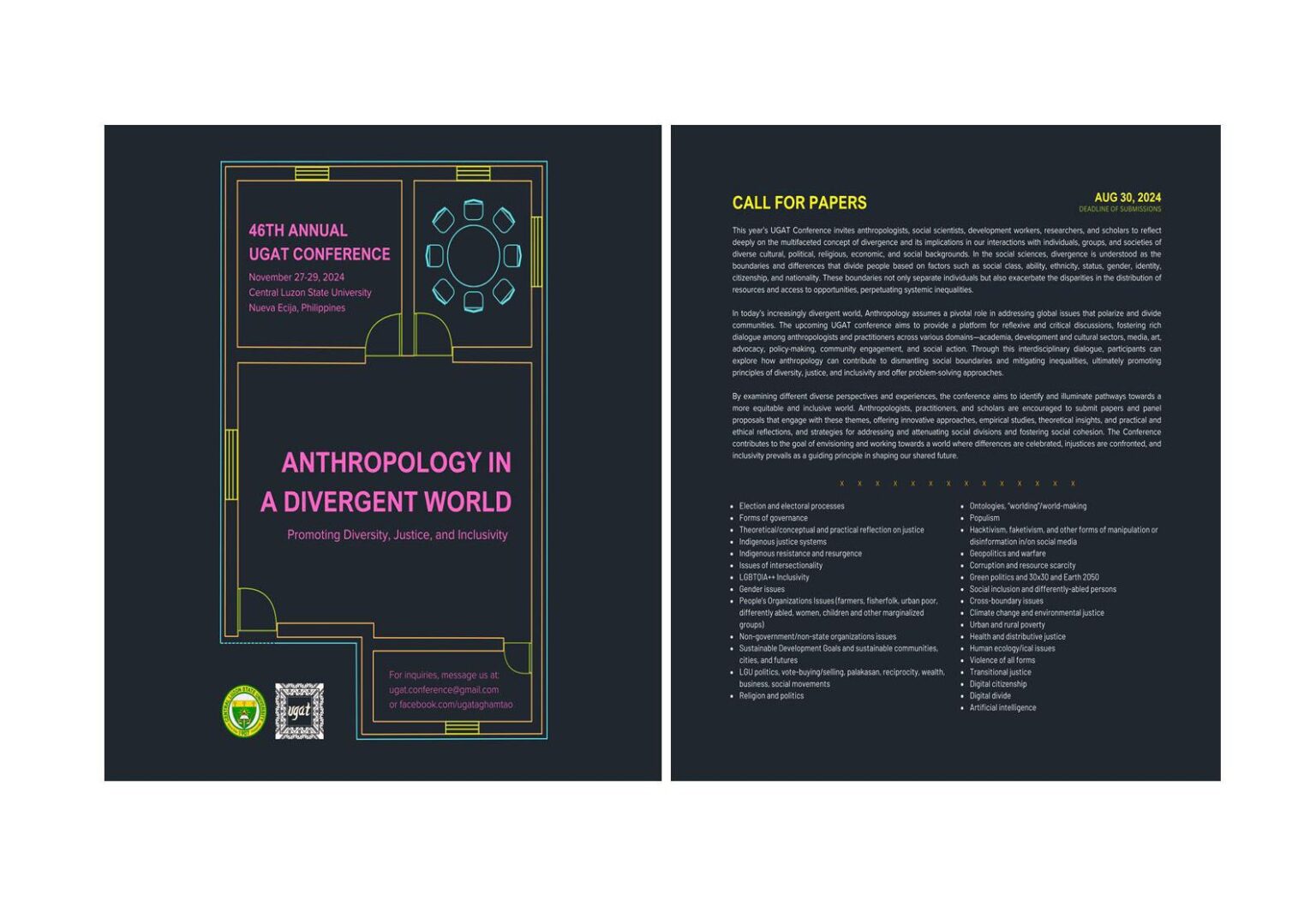 Panawagan ng Ugat para sa ika-46 na Kumperensiya bukas na, Agosto 30 ...