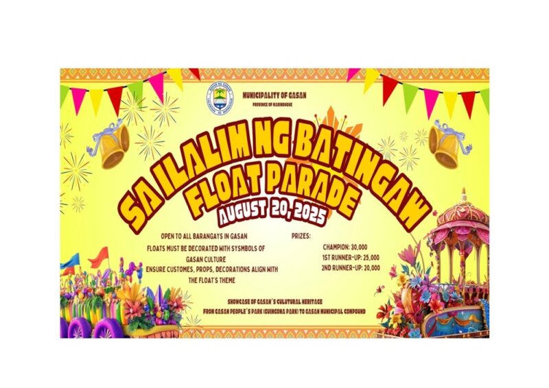 In lieu of Kalesayahan, “Sa Ilalim ng Batingaw” float parade slated for ...
